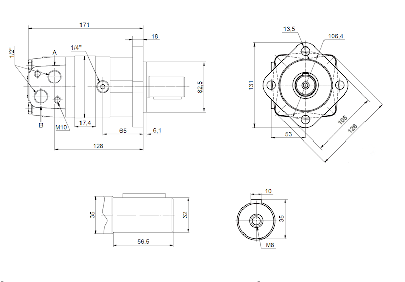 SILNIK HYDRAULICZNY SMS OMS BMS OMZS 100 MOCNY | Sklep K1 Centrum ... SILNIK HYDRAULICZNY SMS OMS BMS OMZS 100 MOCNY | Sklep K1 Centrum ...
