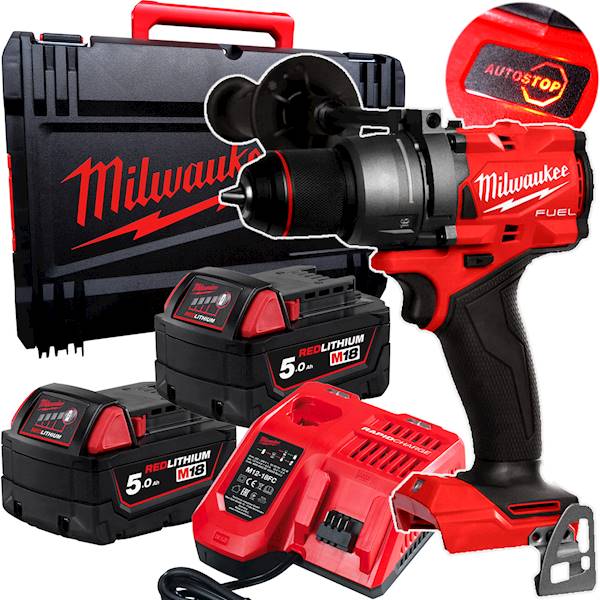 WIERTARKO-WKRĘTARKA UDAR 158Nm FPD3 Milwaukee2x5Ah - 4933479860