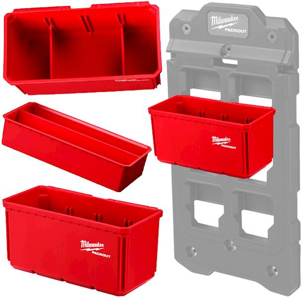 Pojemnik z przegrodami 10x20cm PACKOUT Milwaukee 4932480699