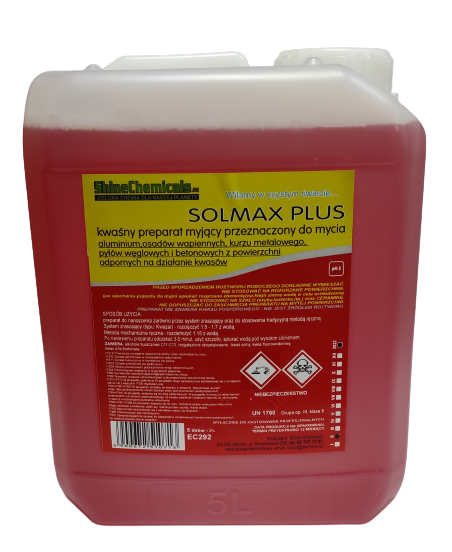 SHINE SOLMAX PLUS 5L do mycia aluminium,osadów wapiennych kwas
